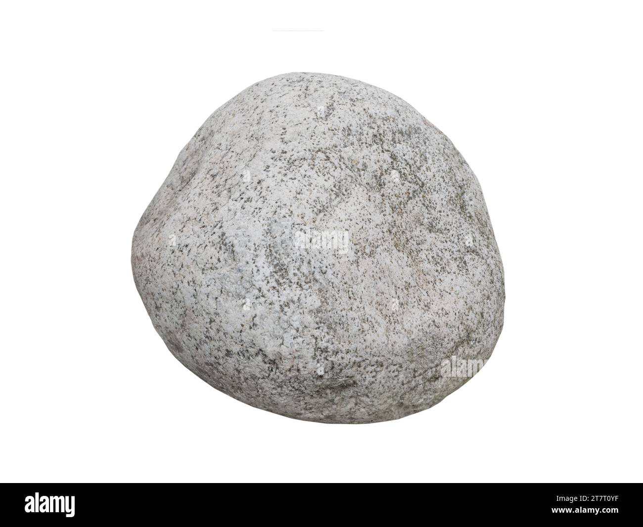 oval stone isolated on white background Stock Photo - Alamy