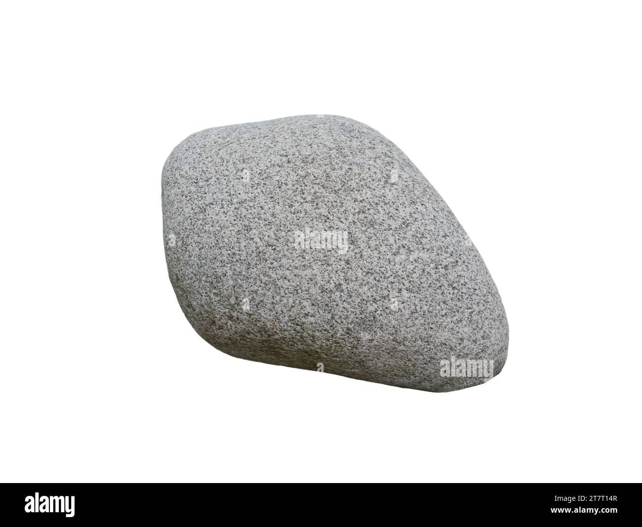 oval stone isolated on white background Stock Photo - Alamy