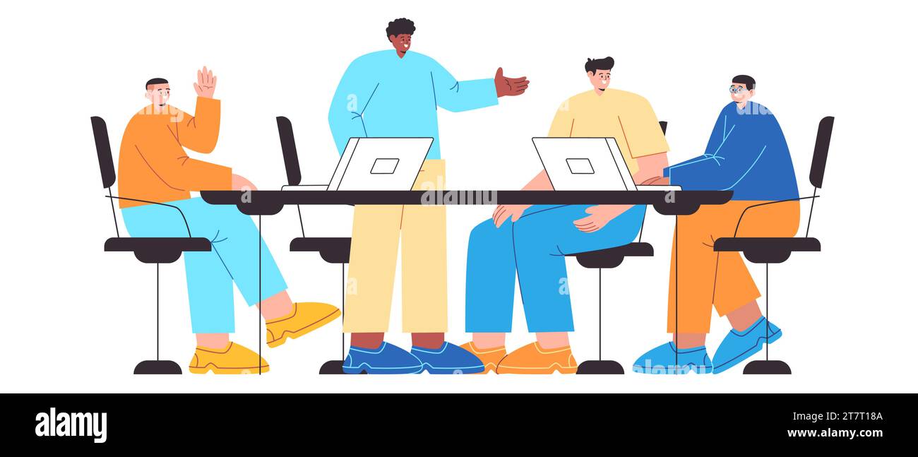 Boardroom coworkers Stock Vector Images - Alamy