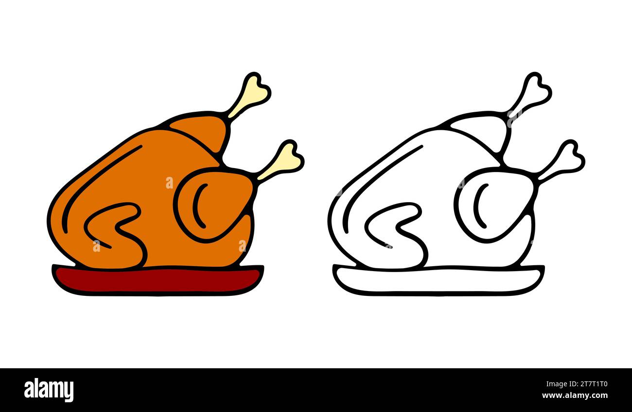 Chicken entree Stock Vector Images - Alamy