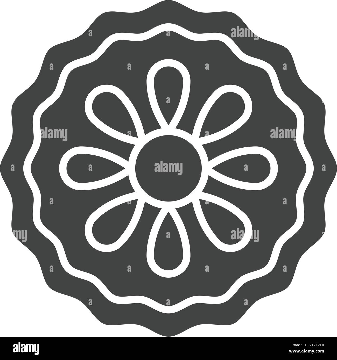 Moon Cake icon vector image Stock Vector Image & Art - Alamy