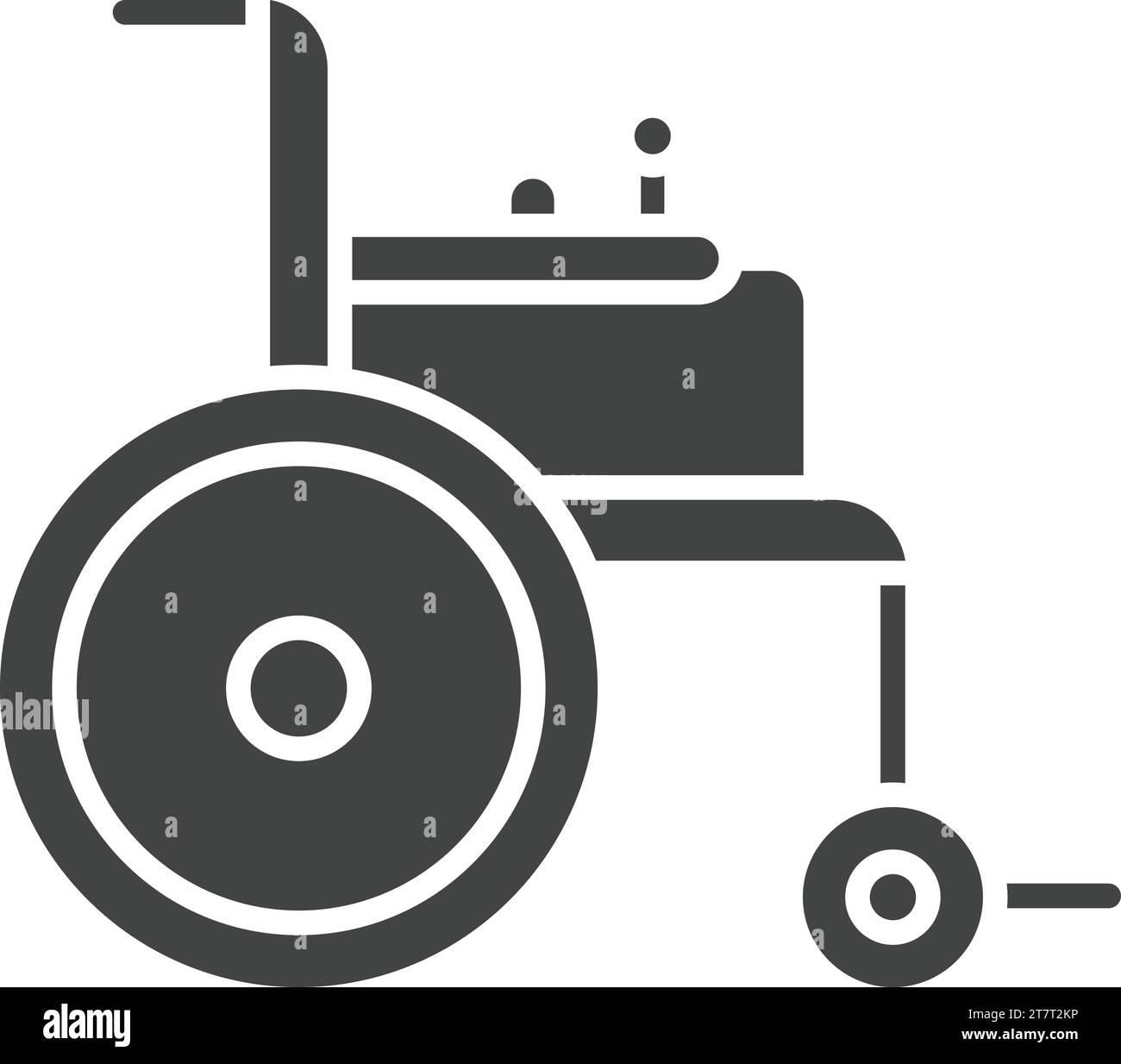 Motorized Wheelchair icon vector image Stock Vector Image & Art - Alamy