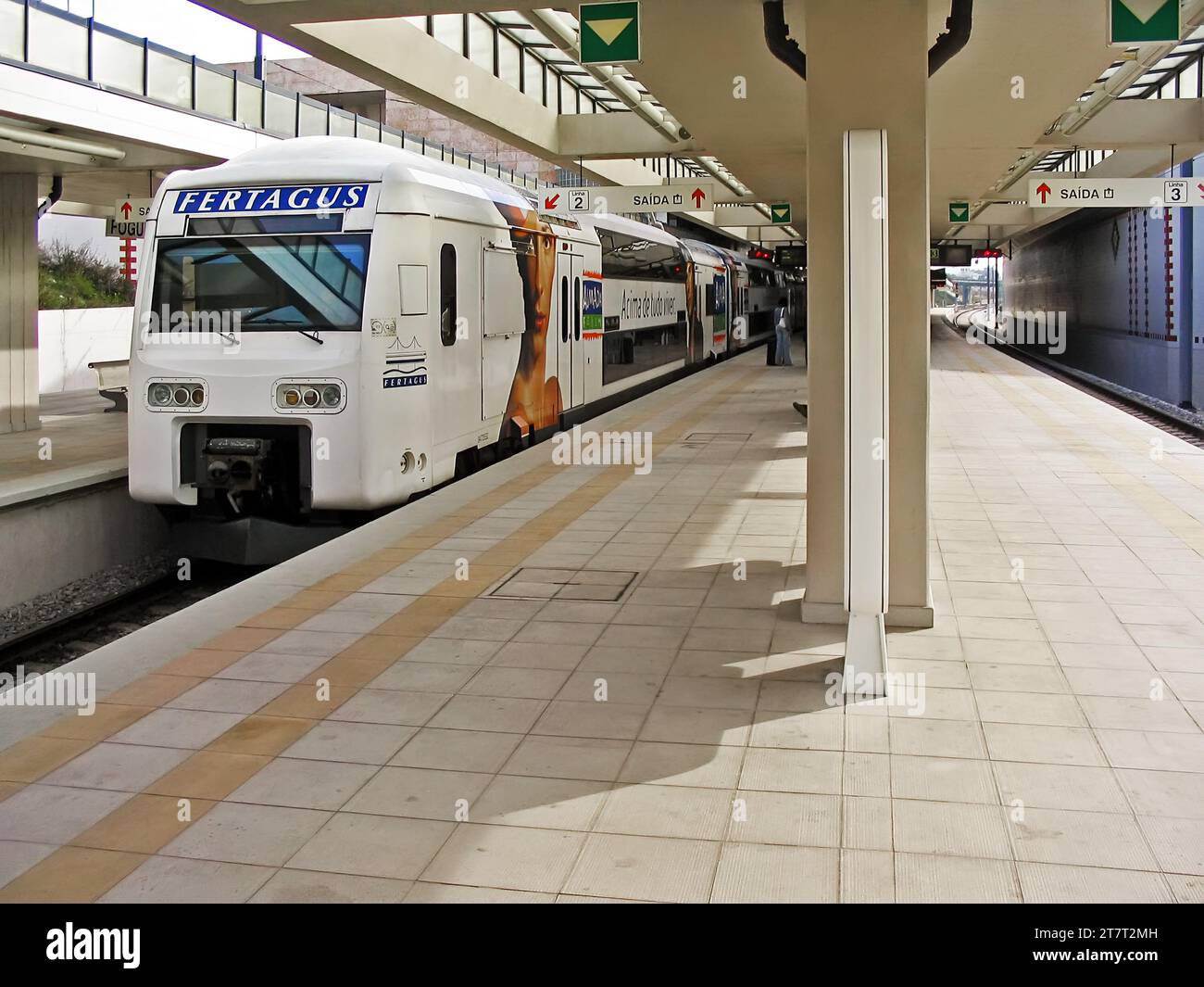 Seixal, Portugal. June 15, 2023: Commuter train from Fertagus at the ...