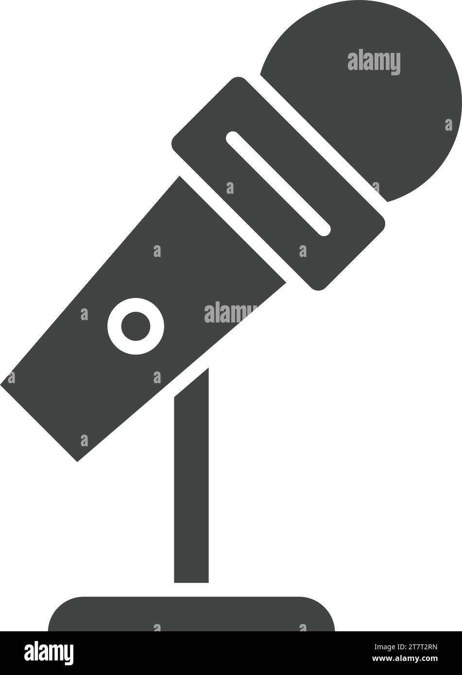 Microphone and stand Black and White Stock Photos & Images - Alamy