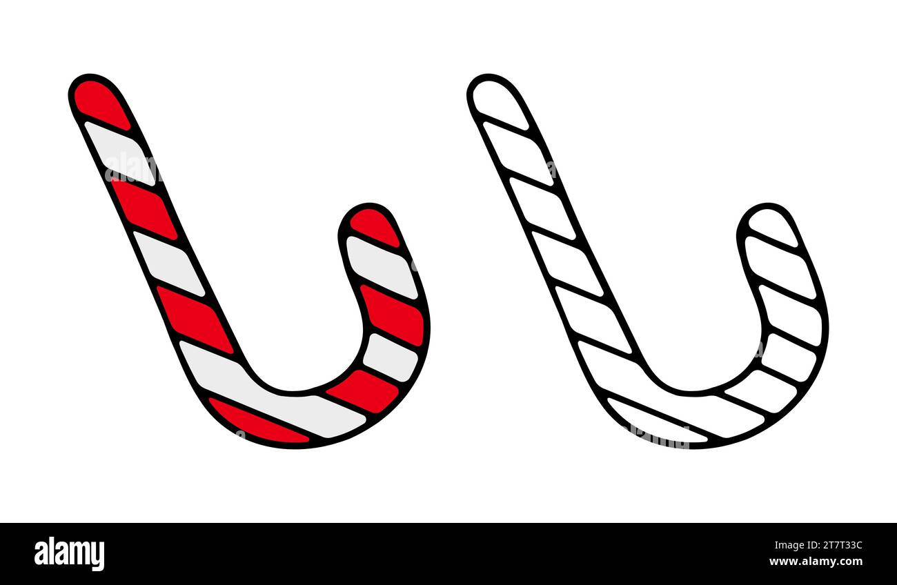 Candy sweets, twisted sucker candy on stick. Vector cartoon set of ...
