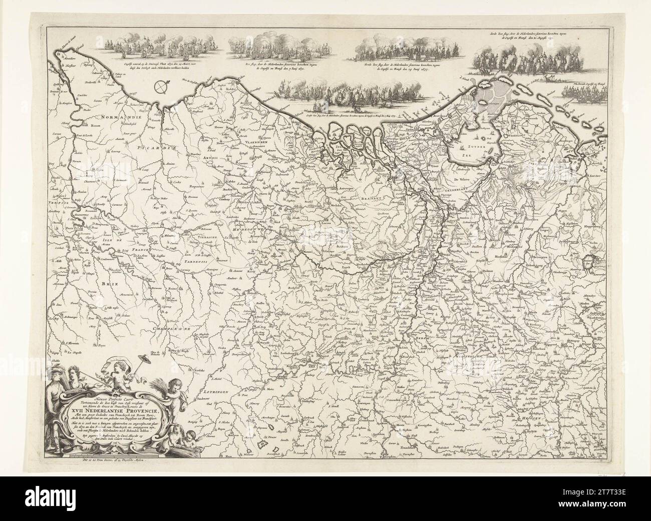 1672 map of the netherlands hi-res stock photography and images - Alamy