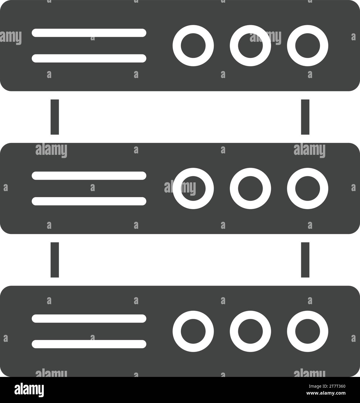 Multiple Servers icon vector image Stock Vector Image & Art - Alamy