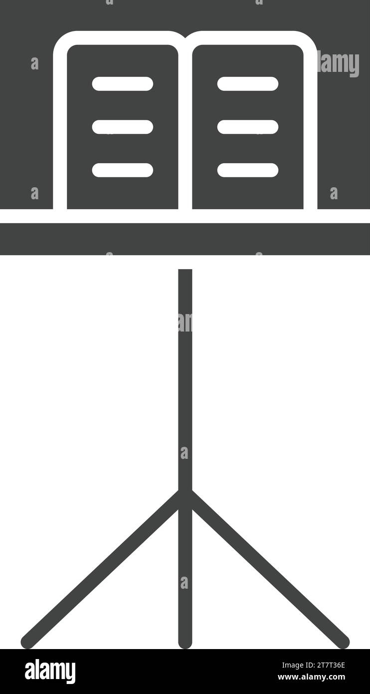 Orchestra notes stand Black and White Stock Photos & Images - Alamy