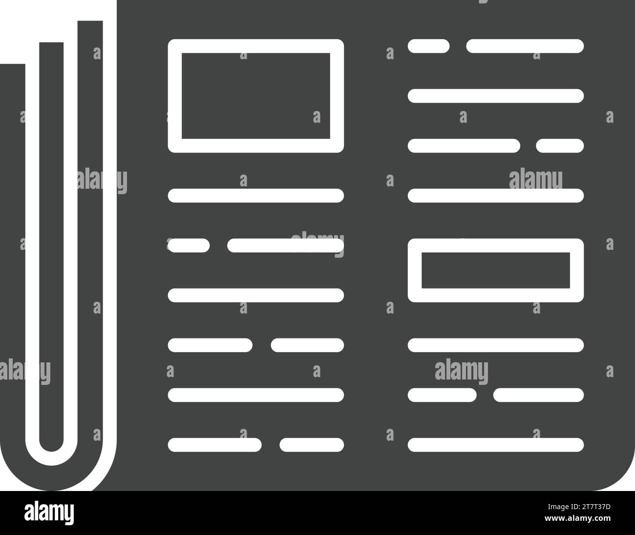 Newspaper news magazine letter Black and White Stock Photos & Images ...