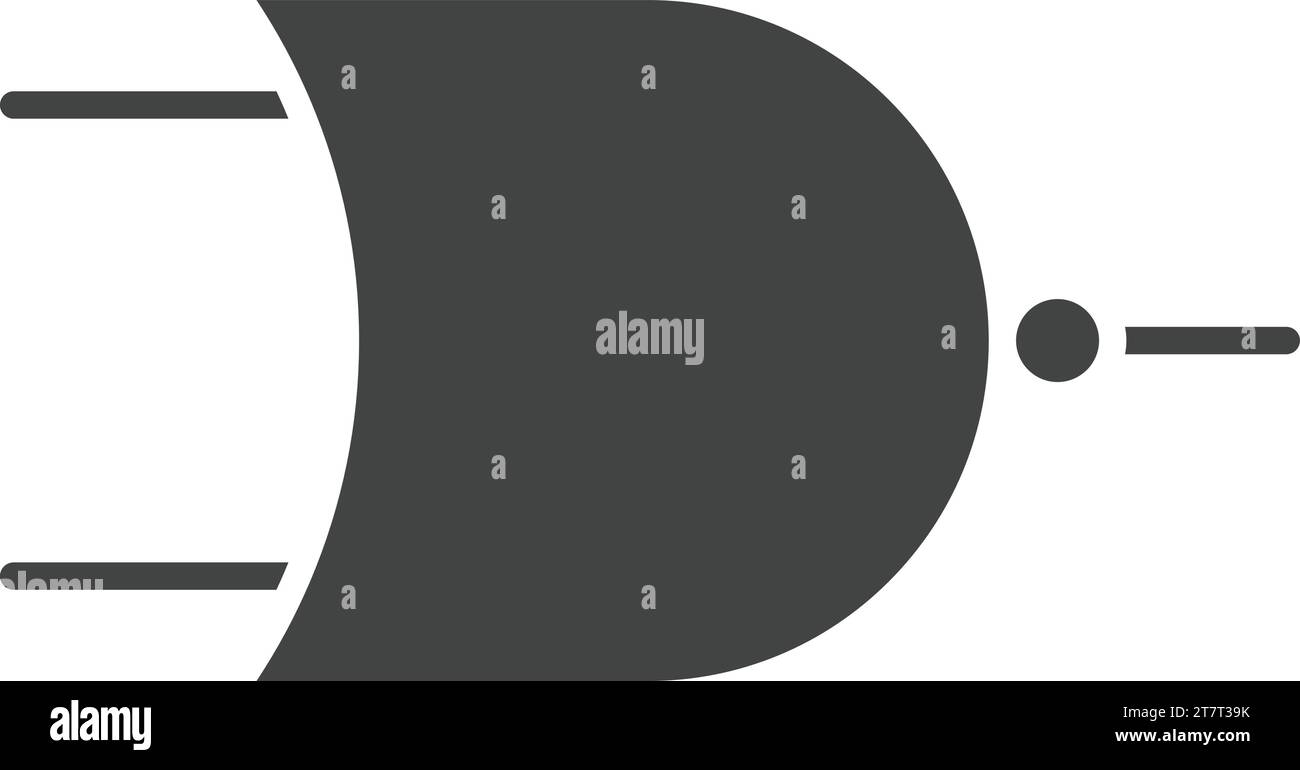 NOR Gate icon vector image Stock Vector Image & Art - Alamy