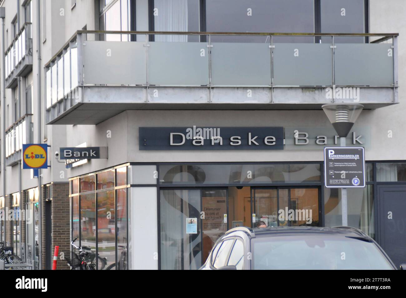 Copenhagen, Denmark/17 November 2023/. Danske bank head office building ...