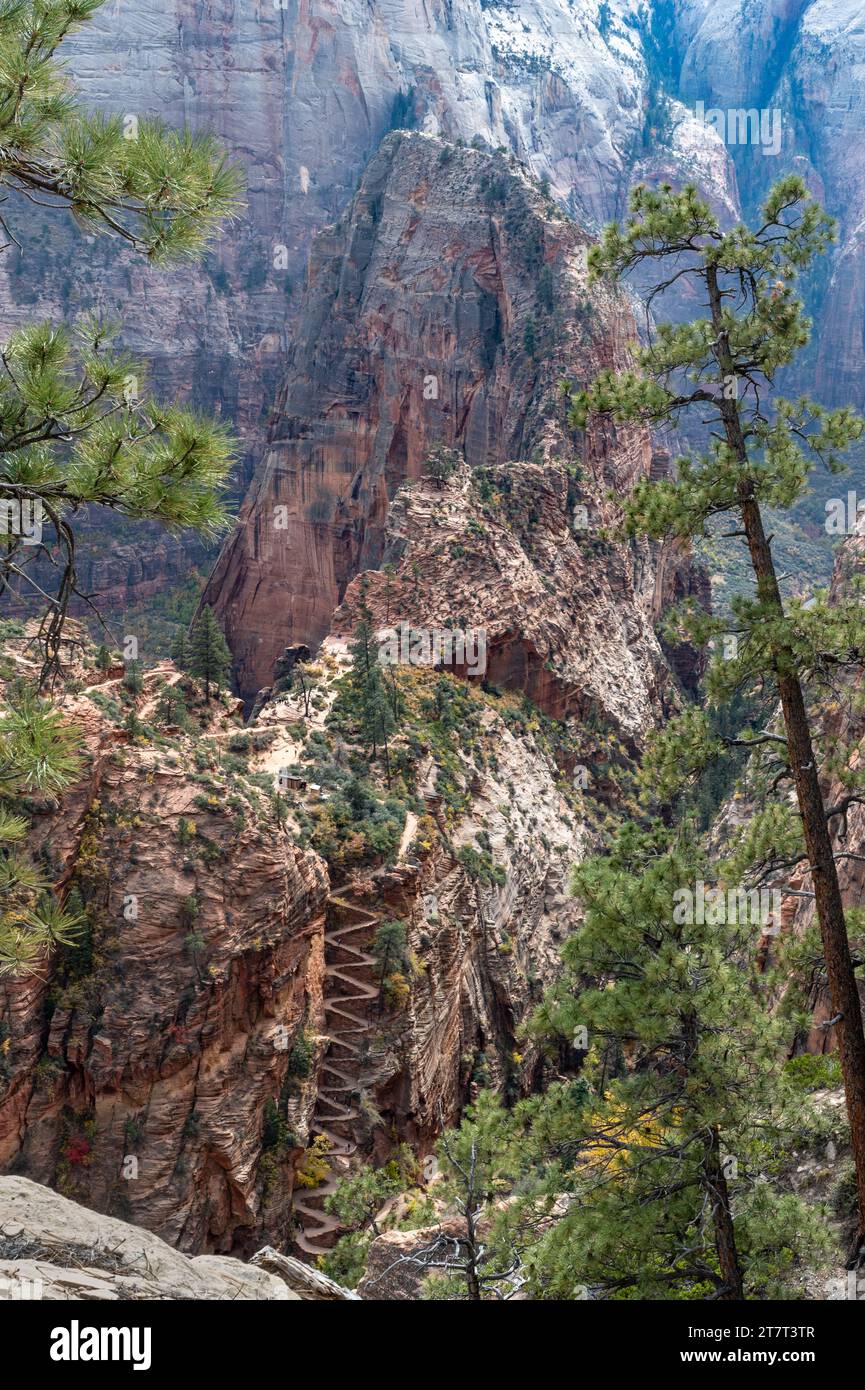 Walter's Wiggles, Scout Lookout, and Angel's Landing, from Davidson ...