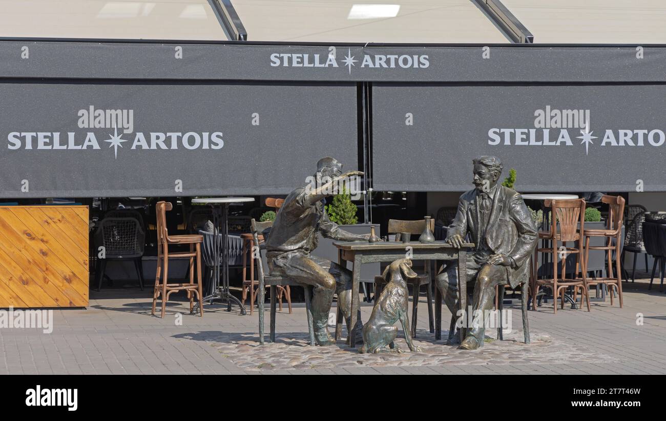 Nis, Serbia - August 04, 2022: Bronze Sculpture of Stevan Sremac and ...