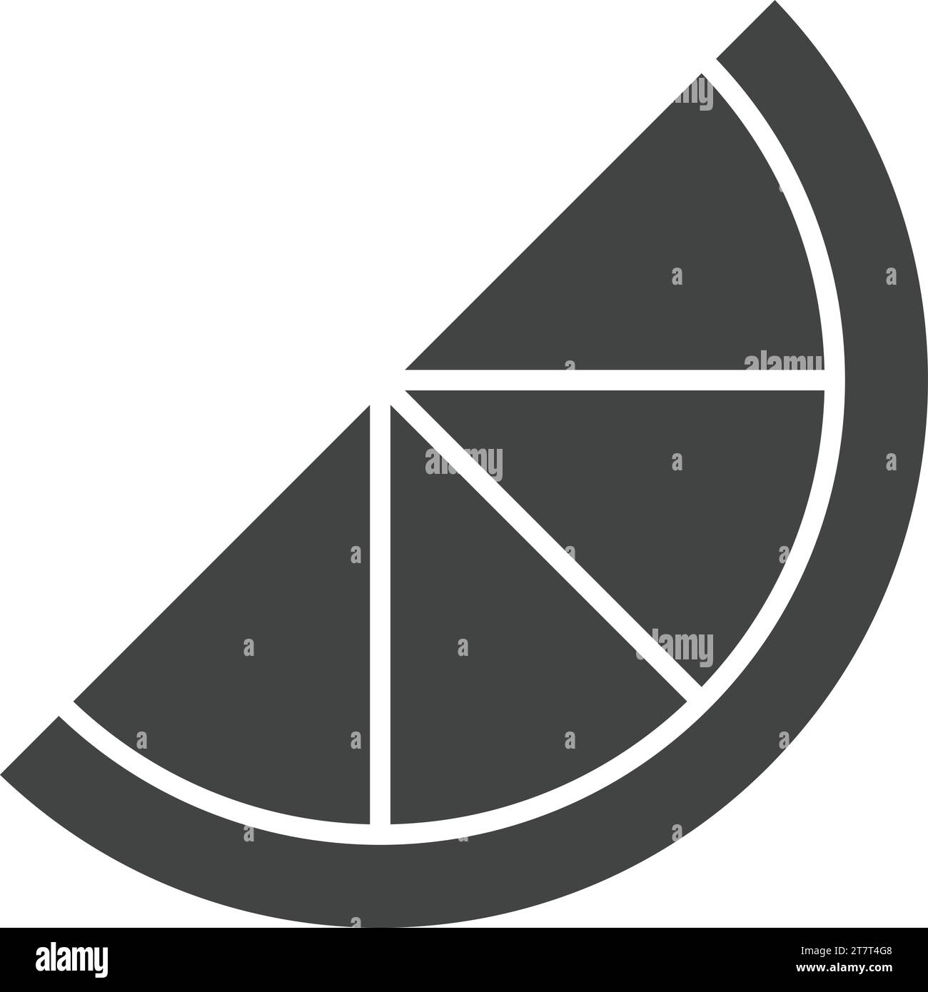 Orange slice icon vector image Stock Vector Image & Art - Alamy
