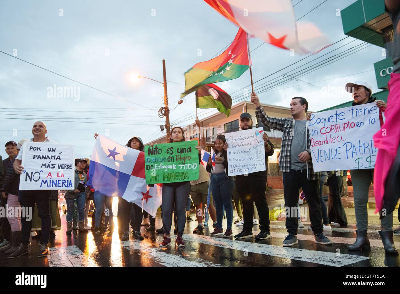 Protest of First Quantum Copper Mine in Panama Stock Photo - Alamy