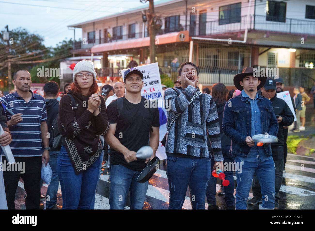 Protest Against Contract Renewal of Copper Mine Stock Photo - Alamy