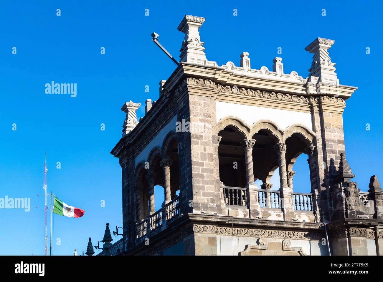 Mexico City, CDMX, Mexico, A classic architecture of Zocalo in Mexico ...
