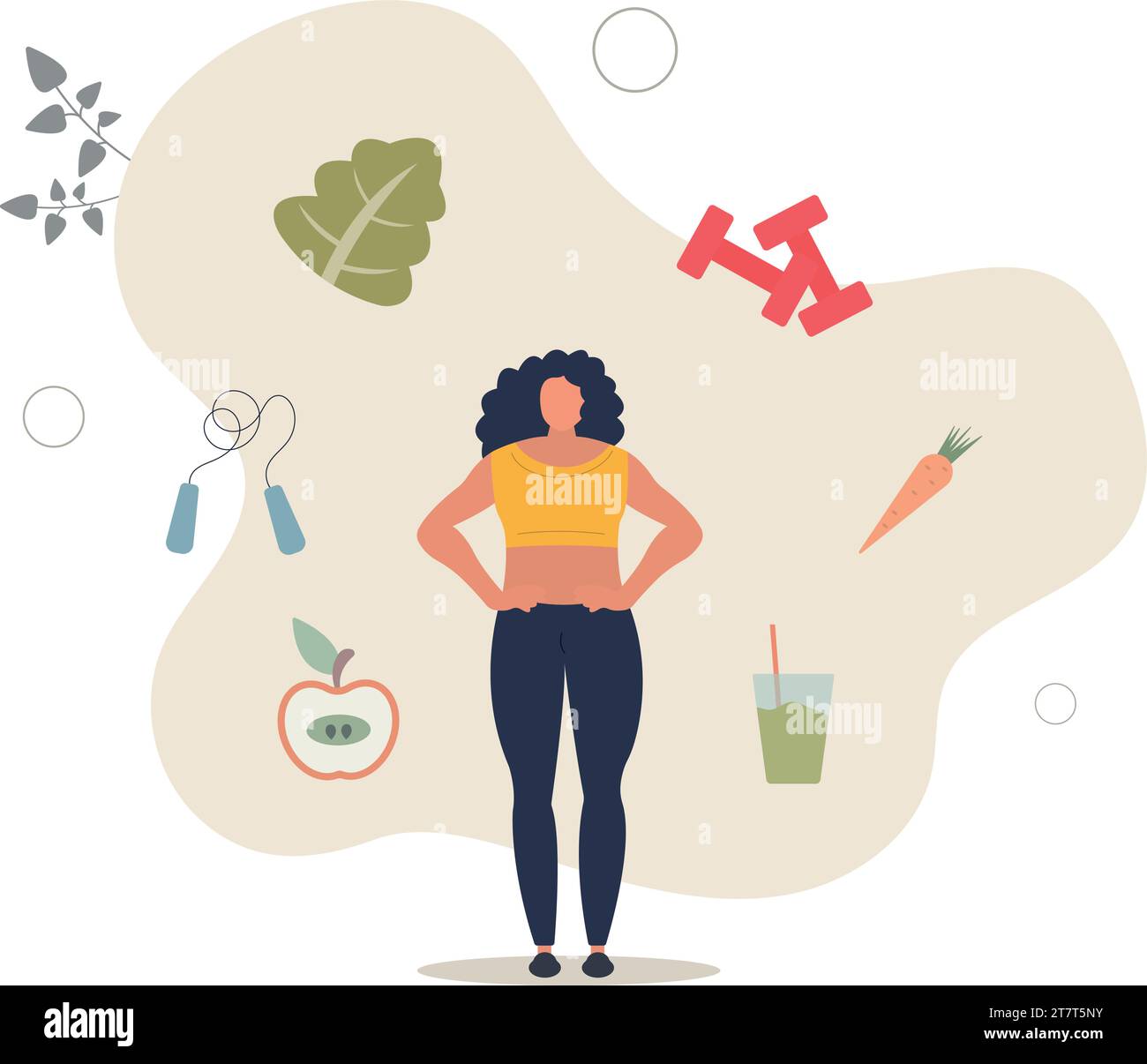 Weight loss.control nutrition with diet plan.Slender beautiful girl ...