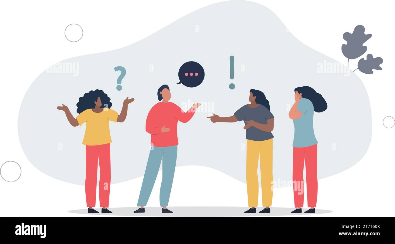 Swearing conflicting aggressive people. Quarrel, divorce, confrontation ...