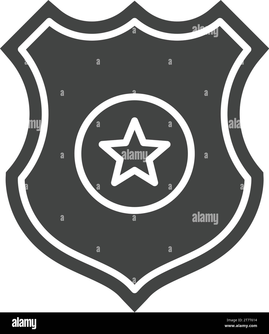 Police Badge icon vector image Stock Vector Image & Art - Alamy
