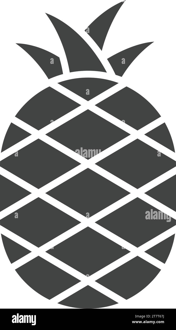 Pineapple icon vector image Stock Vector Image & Art - Alamy