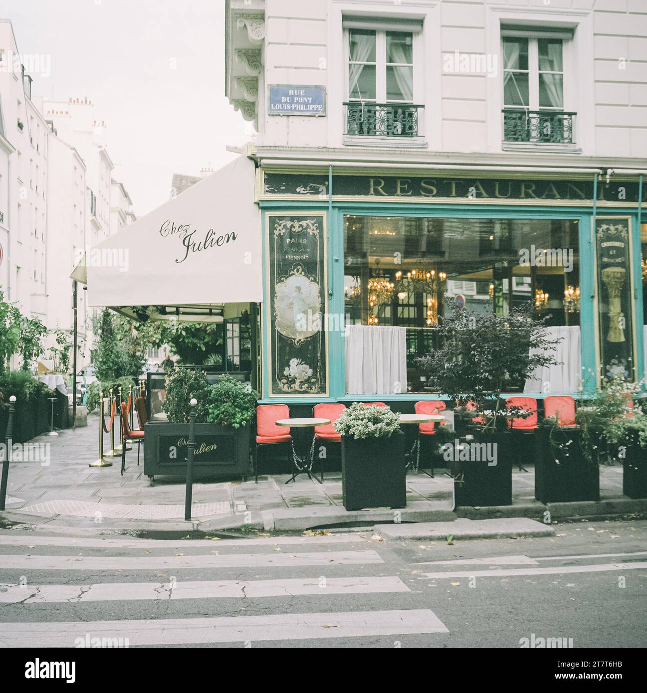 Chez Julien cafe in Paris france Stock Photo - Alamy