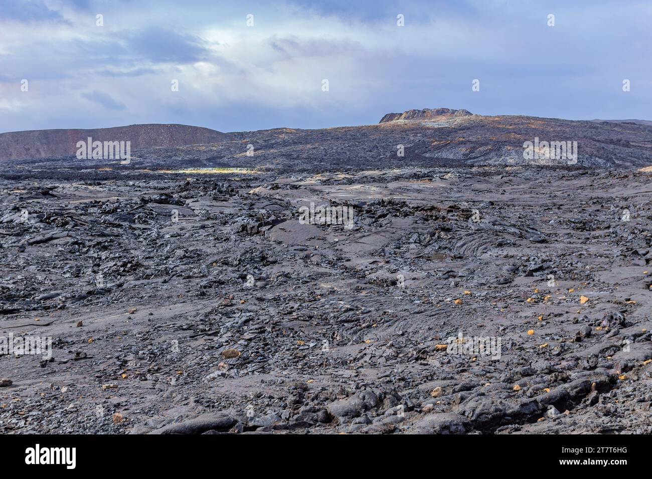 Lava rocks still cooling down near Geldingadalir active Volcano from ...