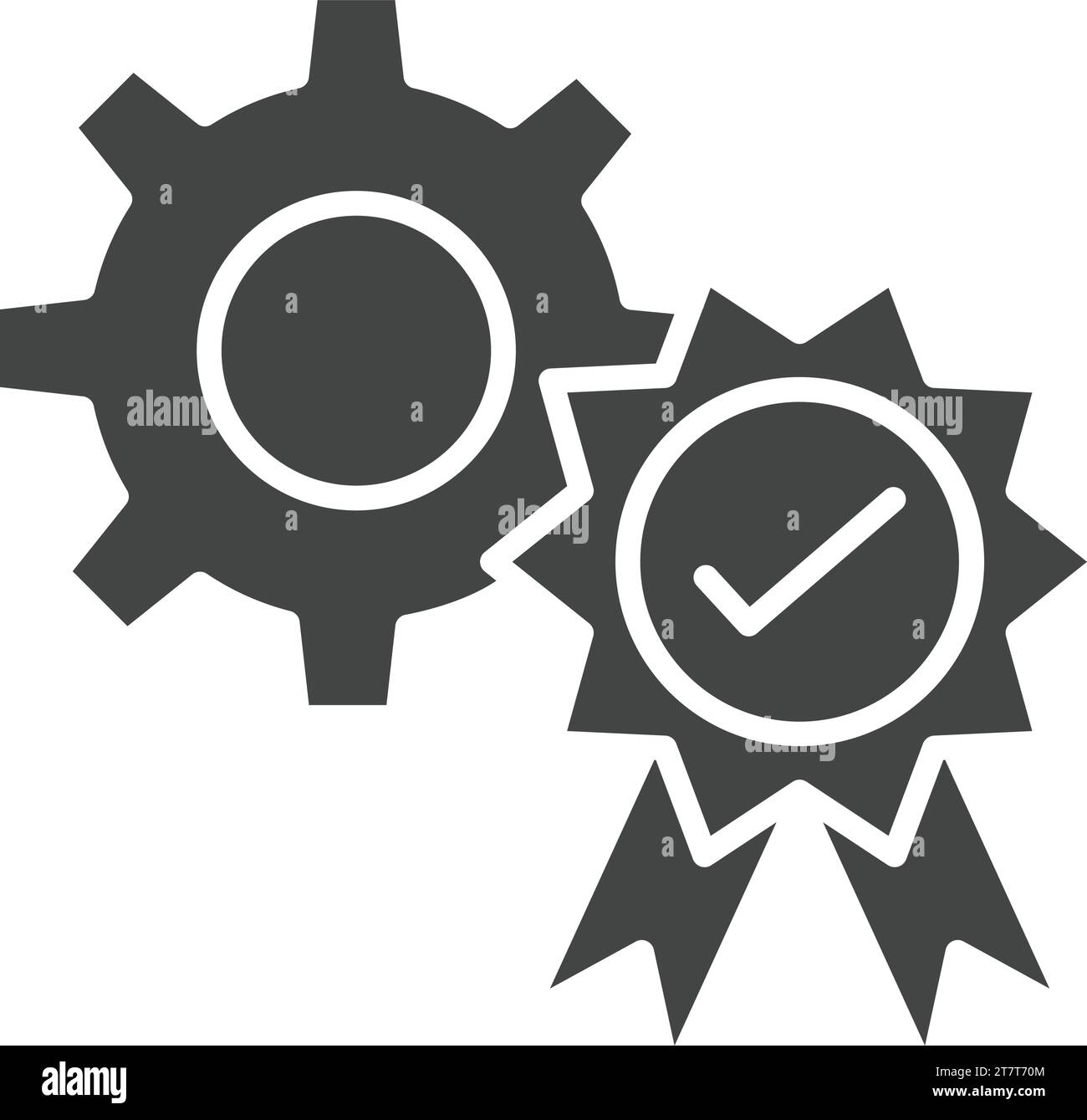 Quality control approved concept Black and White Stock Photos & Images ...