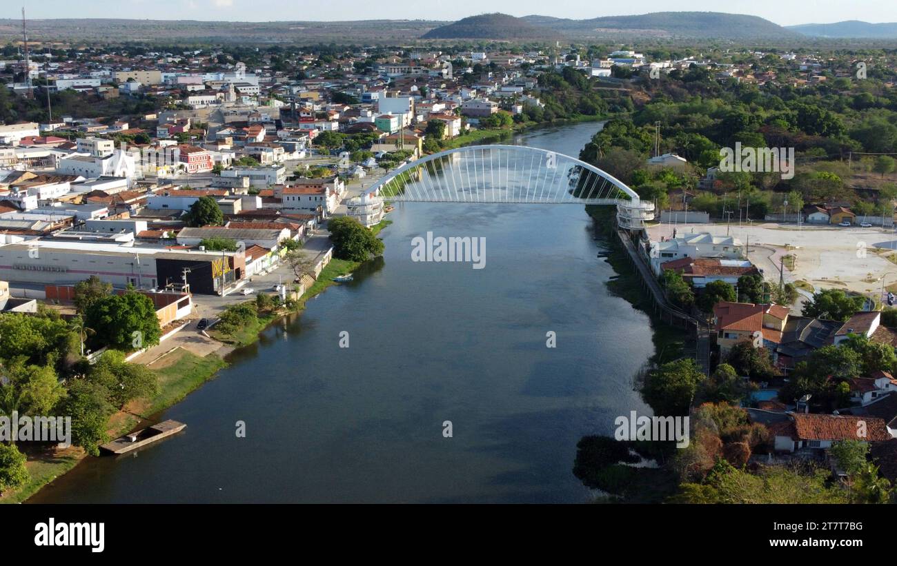 cable-stayed walkway santa maria da vitoria, bahia, brazil - october 23 ...