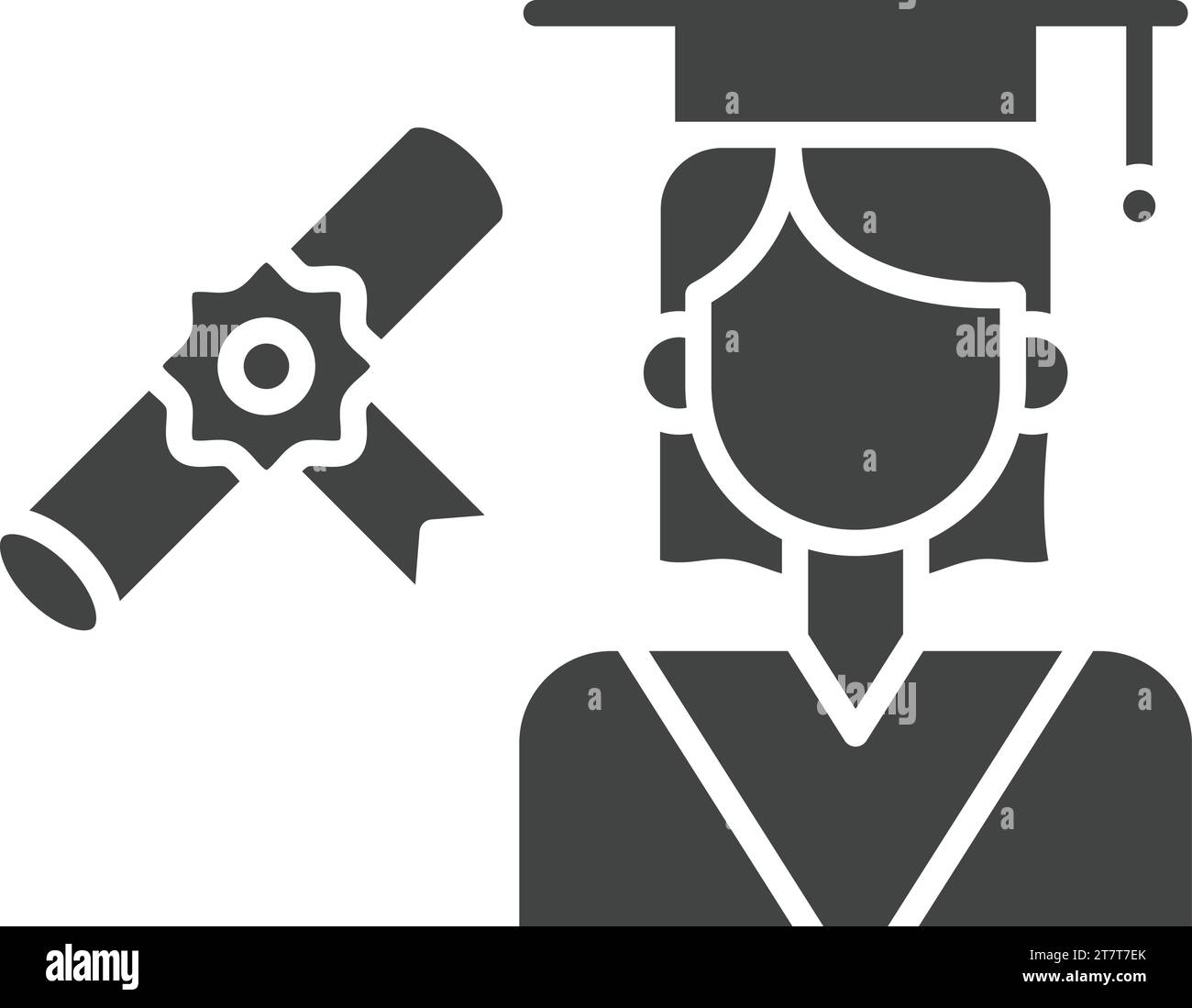 Receiving Degree icon vector image Stock Vector Image & Art - Alamy