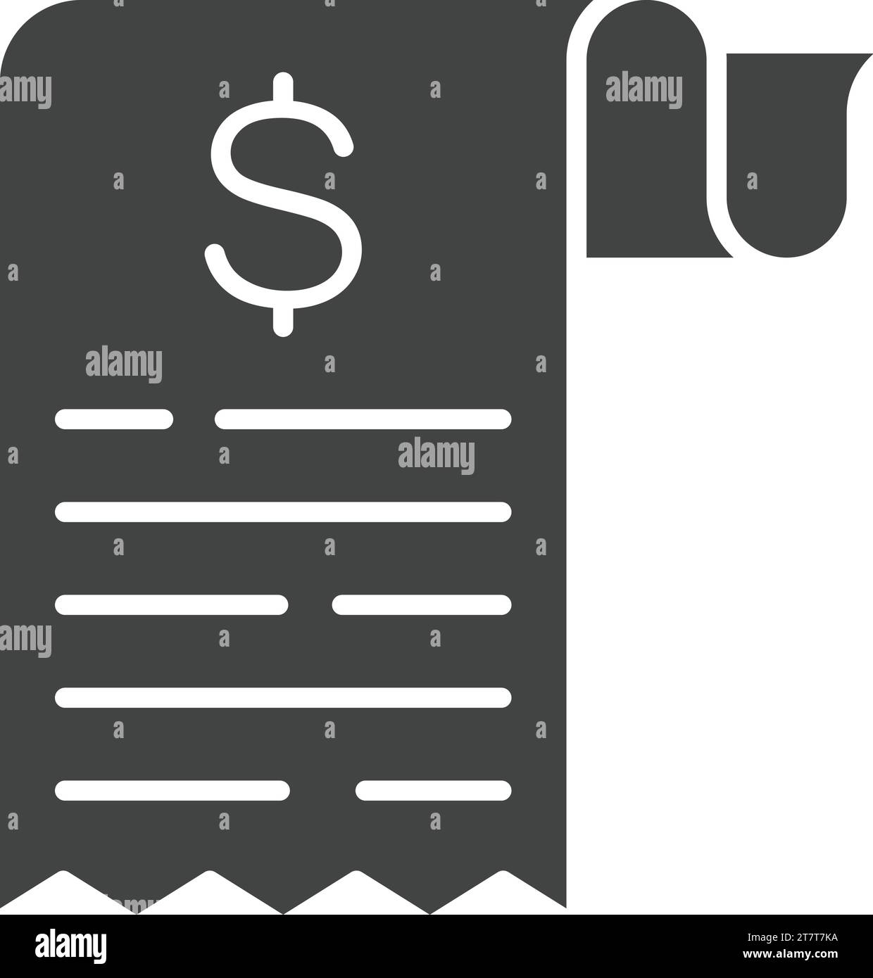 Receipt icon vector image Stock Vector Image & Art - Alamy