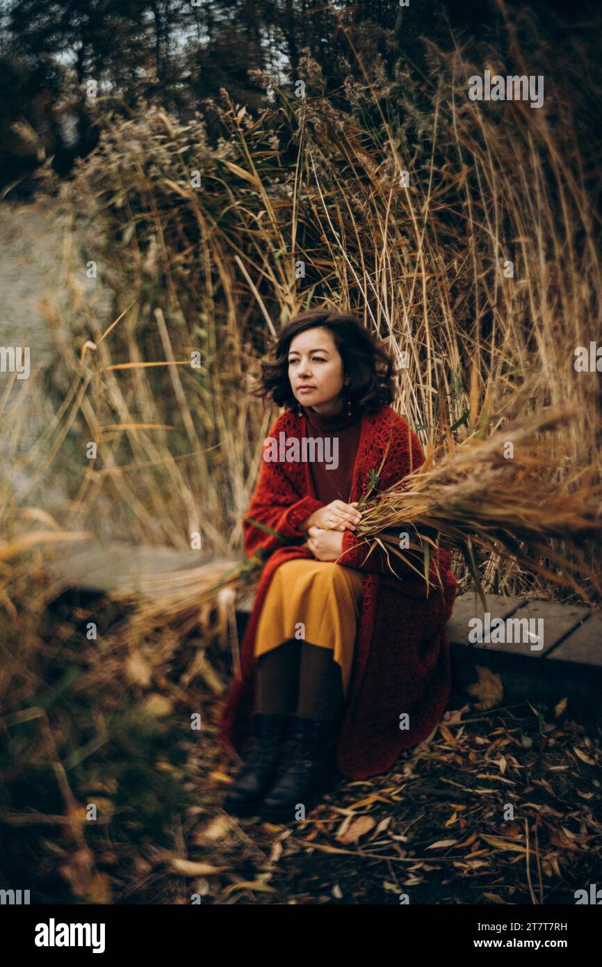 Female very windy hi-res stock photography and images - Alamy