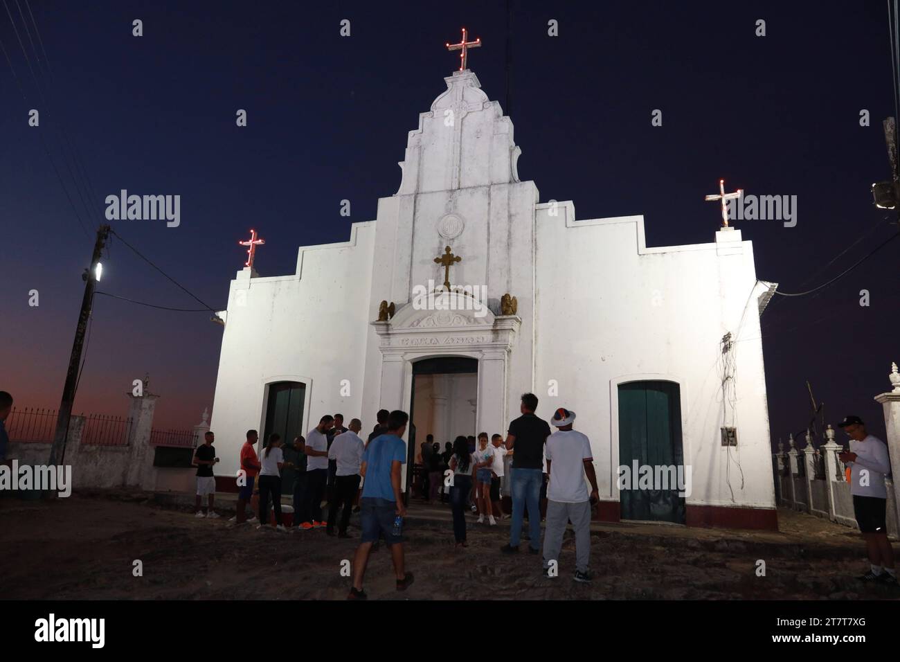 chapel in monte santo monte santo, bahia, brazil - october 30, 2023 ...