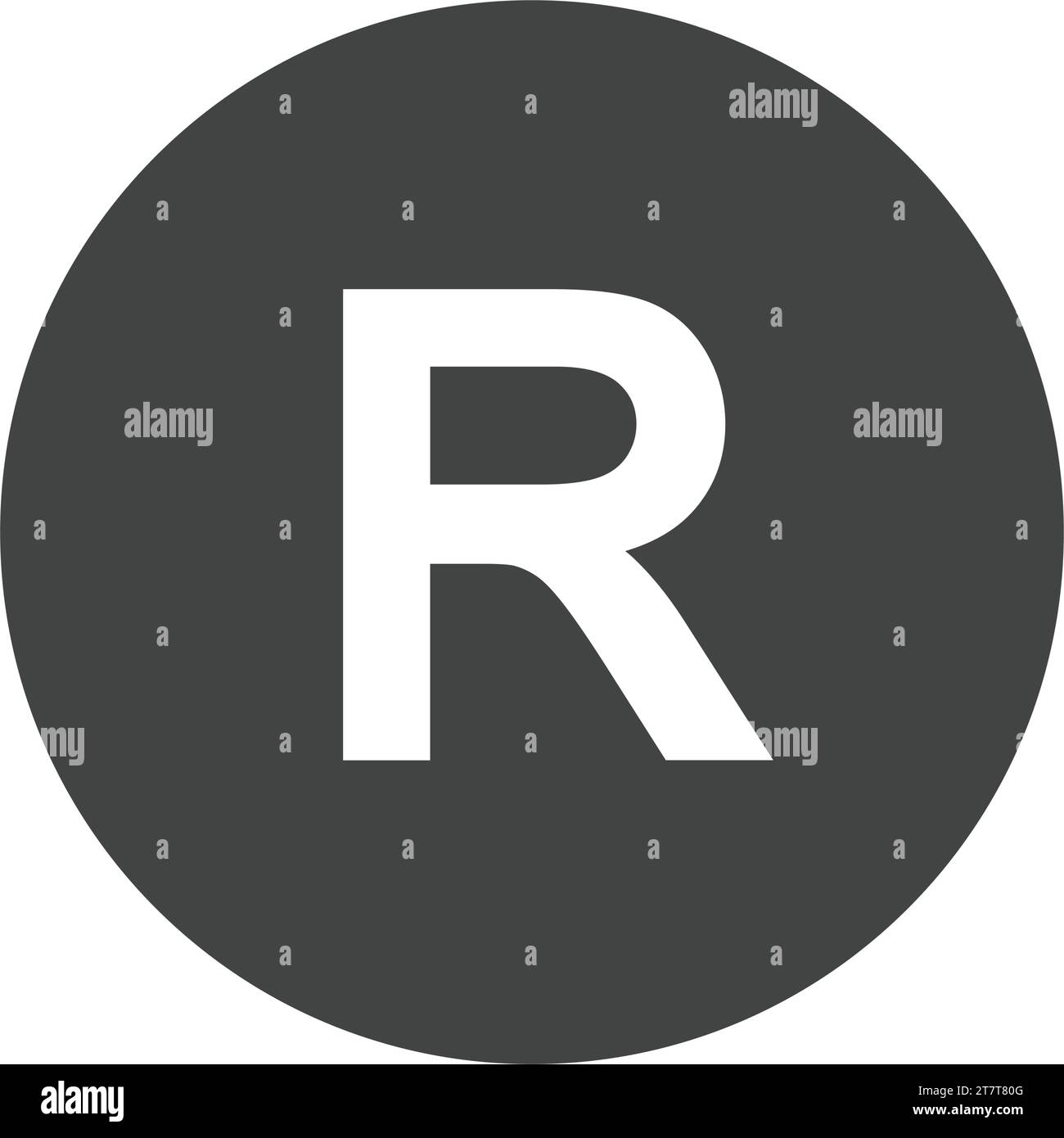 Registered icon vector image Stock Vector Image & Art - Alamy