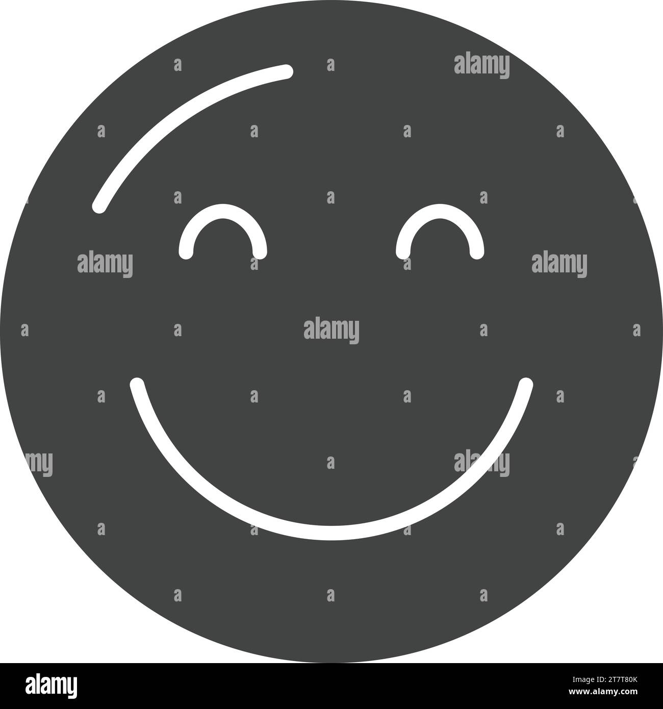 Relieved face emoji Black and White Stock Photos & Images - Alamy