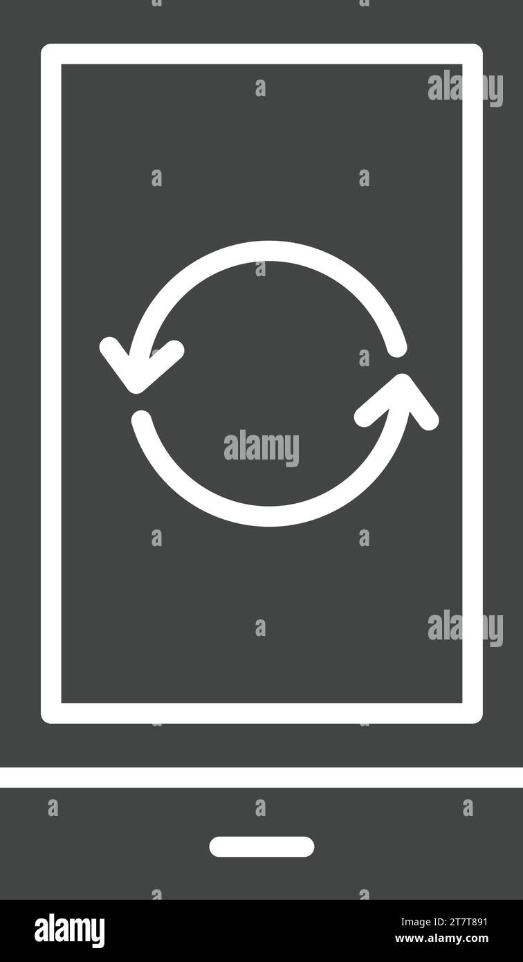 Restart Phone icon vector image Stock Vector Image & Art - Alamy