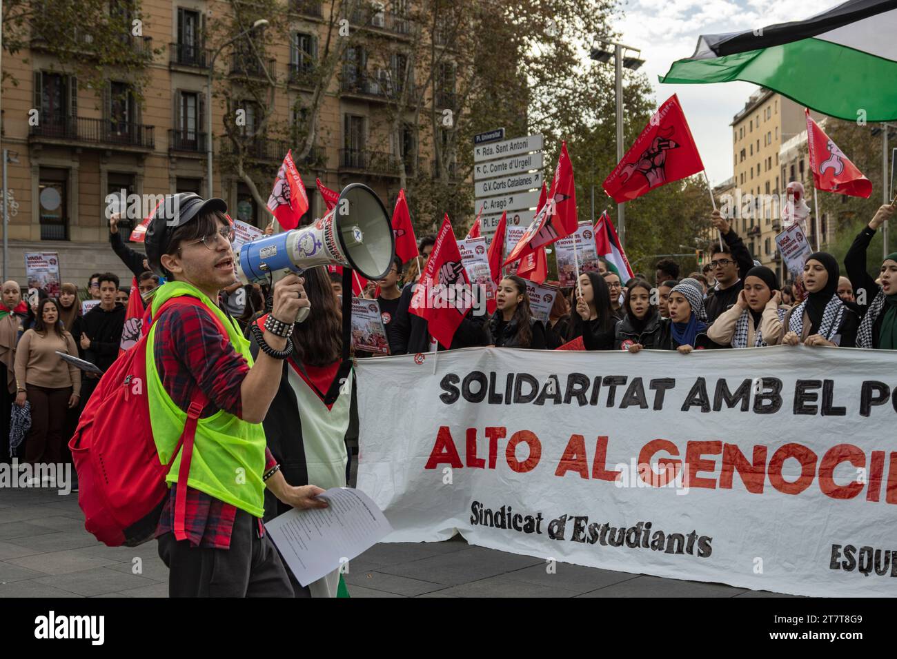 A student strike against the genocide to the Palestinian people, Gaza ...