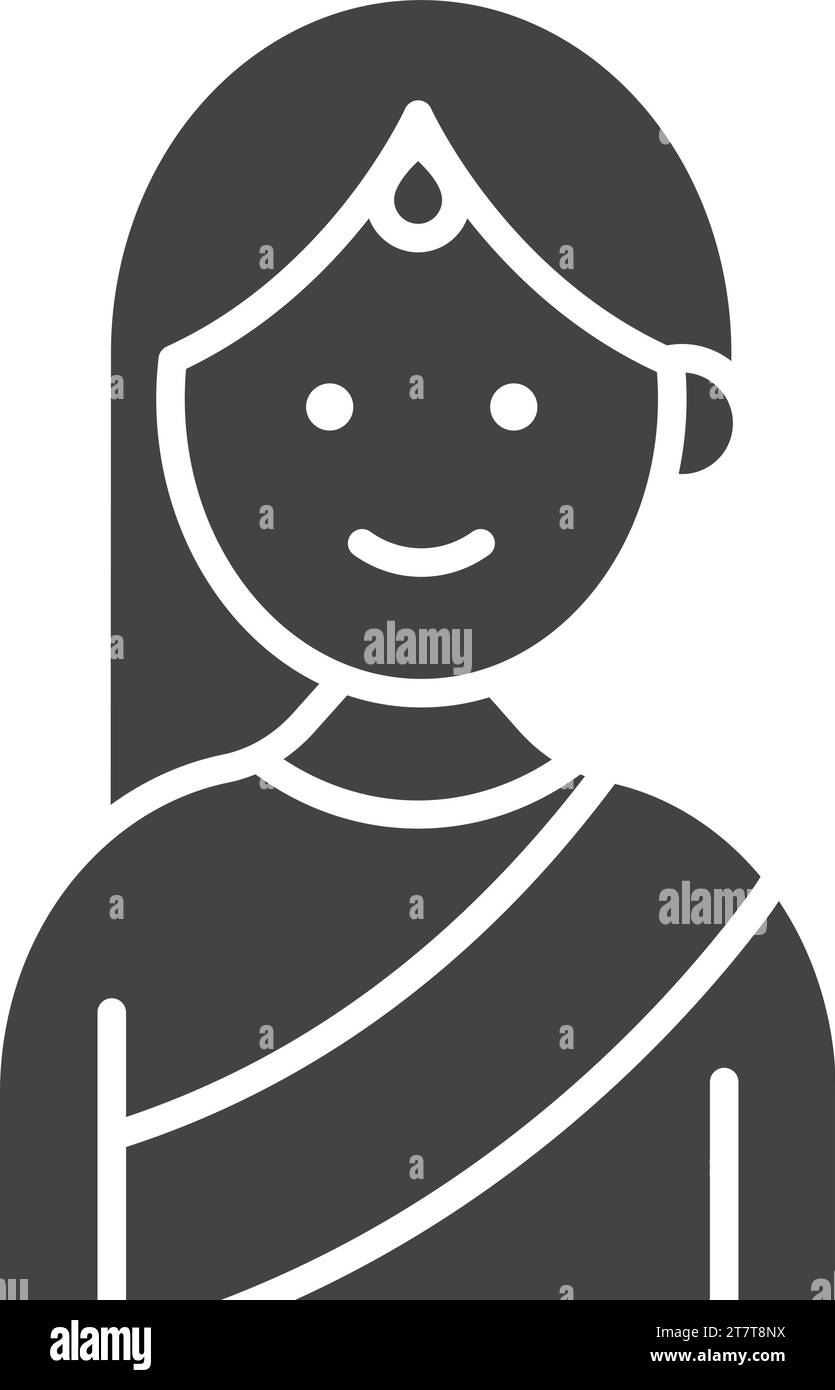 Sari icon vector image Stock Vector Image & Art - Alamy