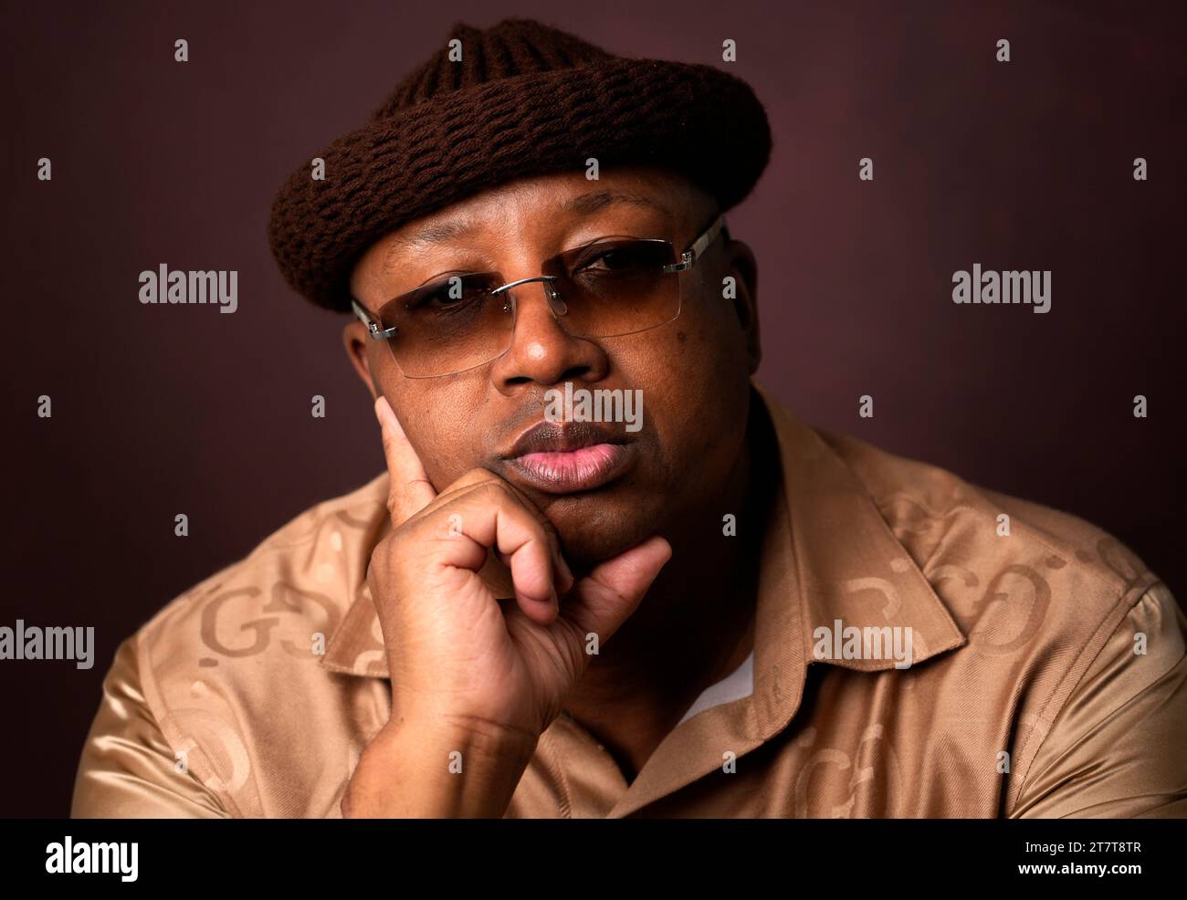 Rapper E-40 poses for a portrait in Los Angeles on Nov. 7, 2023, to ...