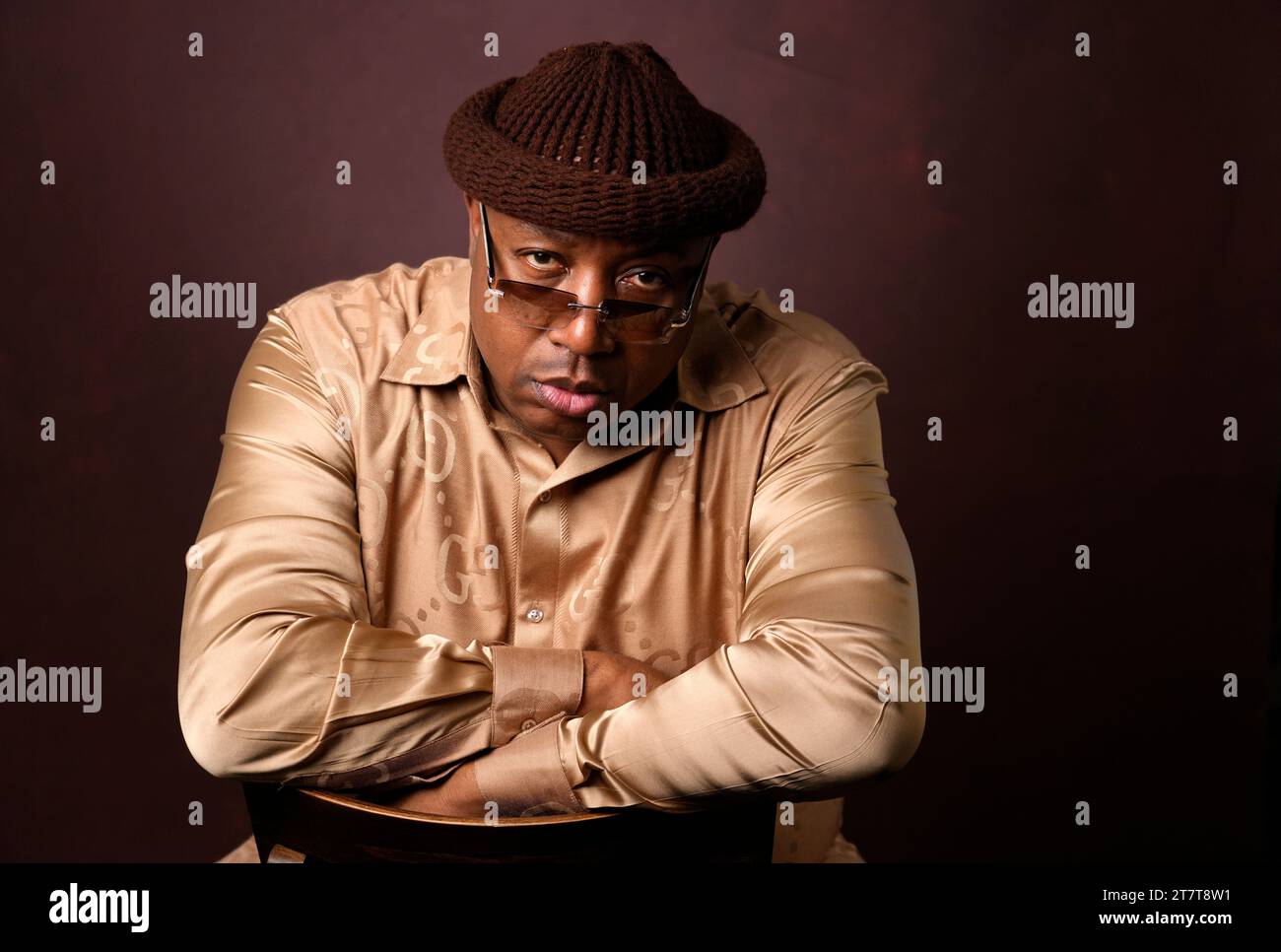 Rapper E-40 poses for a portrait in Los Angeles on Nov. 7, 2023, to ...