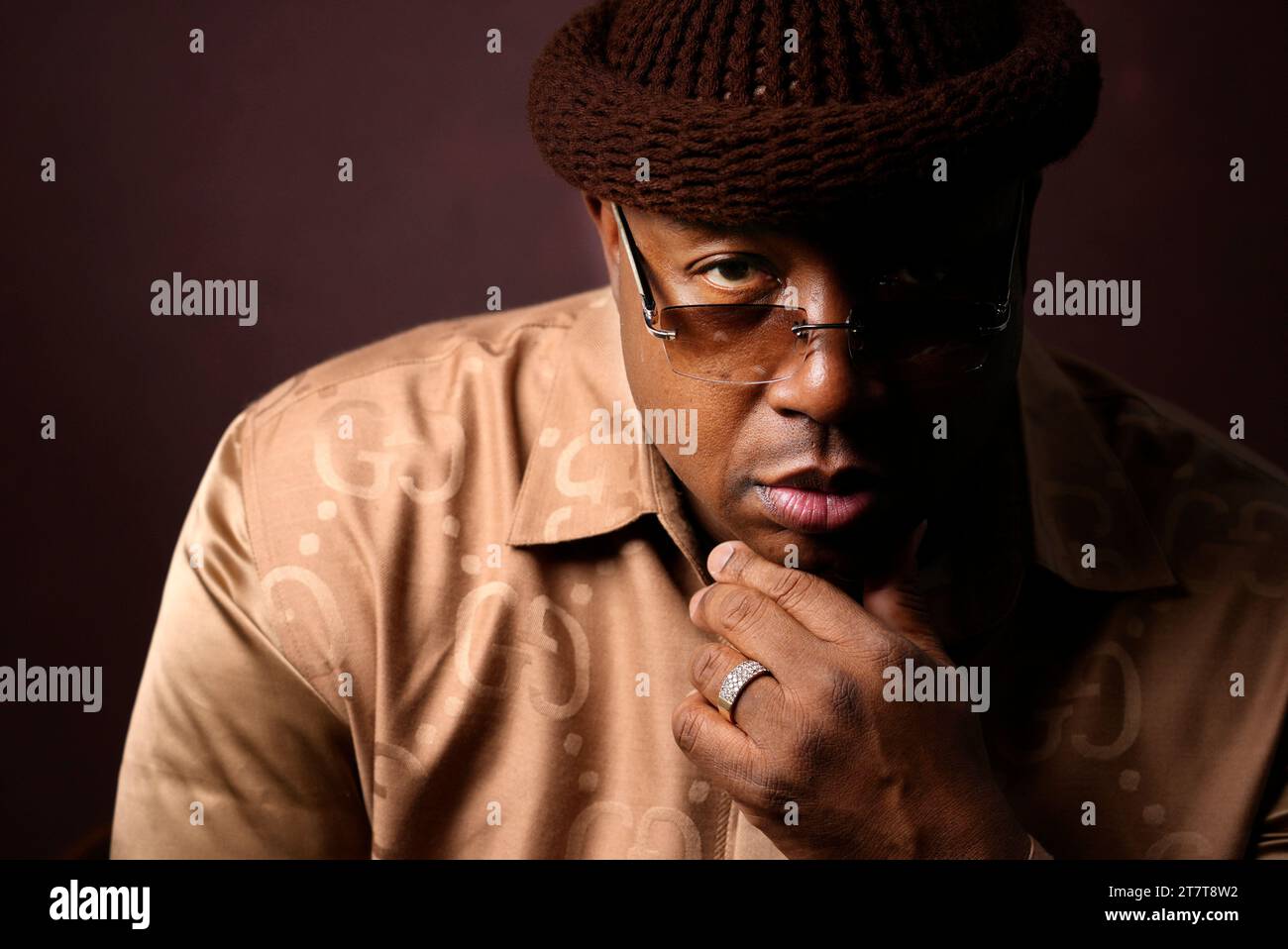 Rapper E-40 poses for a portrait in Los Angeles on Nov. 7, 2023, to ...