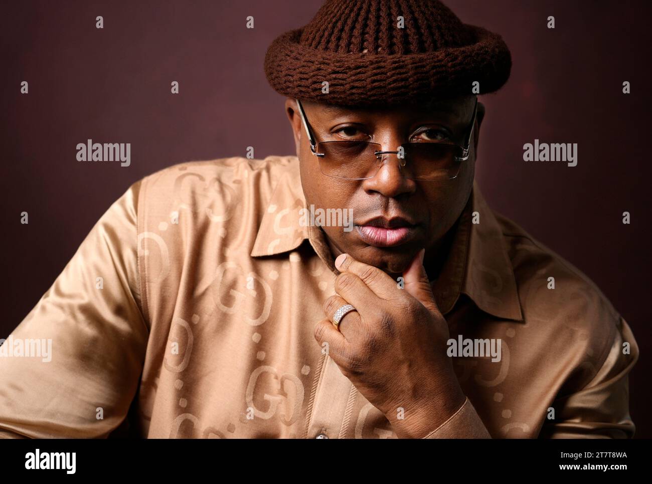 Rapper E-40 poses for a portrait in Los Angeles on Nov. 7, 2023, to ...