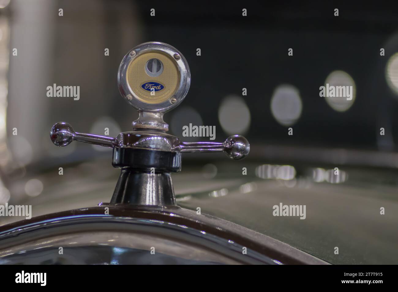 Exhibition of old-timer vehicles in automotive museum in Belgrade ...