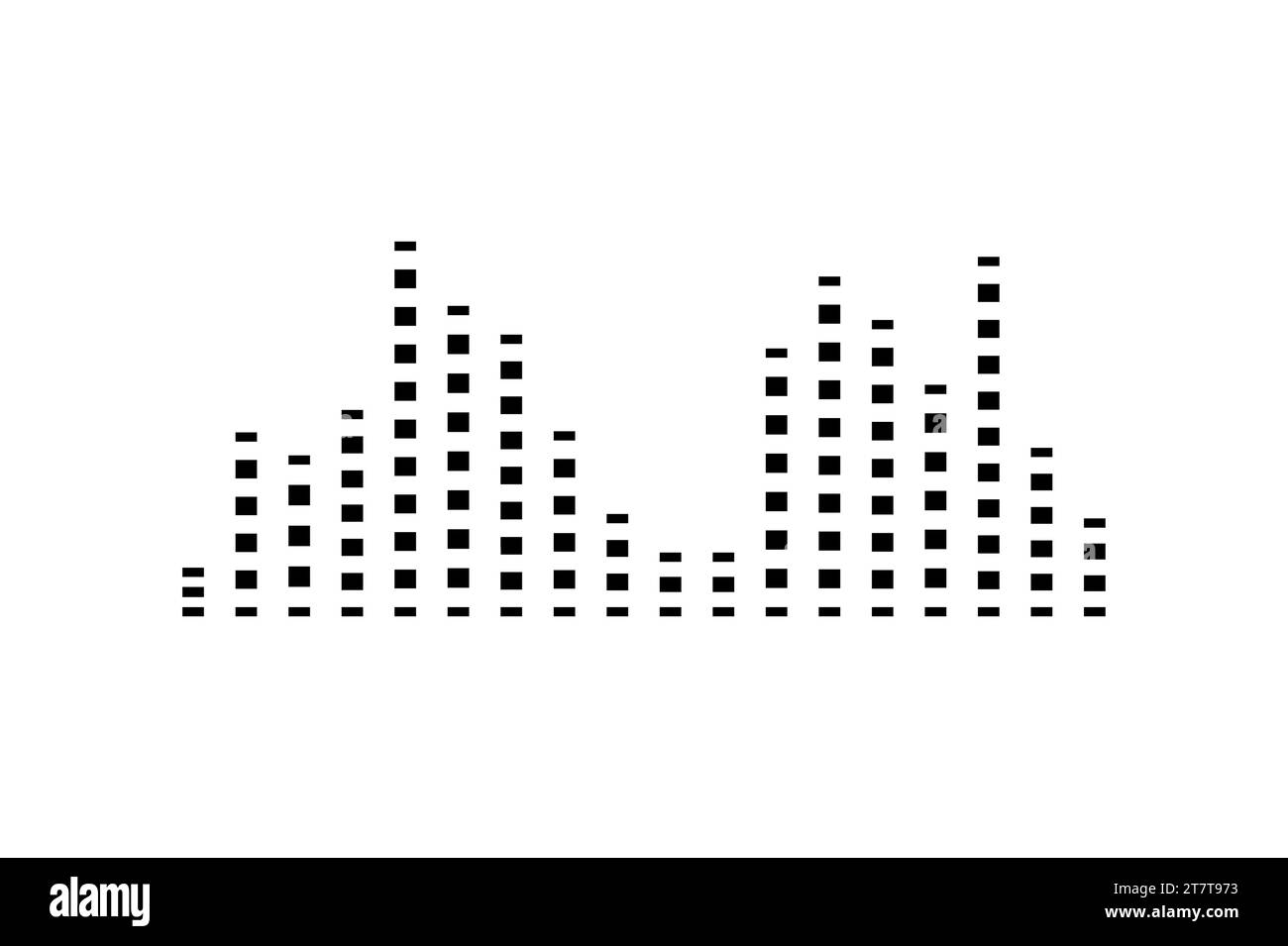 Waving, vibration and pulsing lines. Graphic design elements for ...