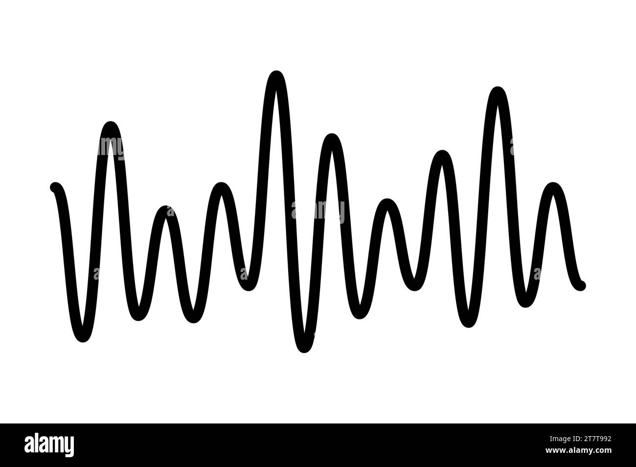 Sound wave or voice message icon. Music waveform, track radio play ...