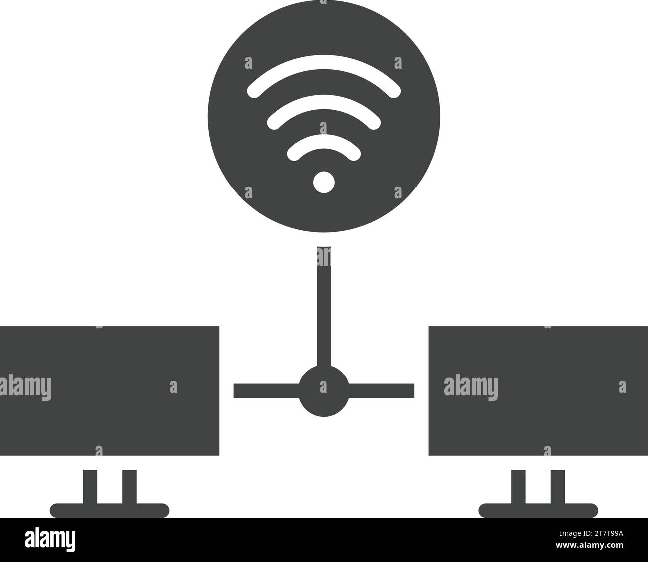 Shared Signals icon vector image Stock Vector Image & Art - Alamy
