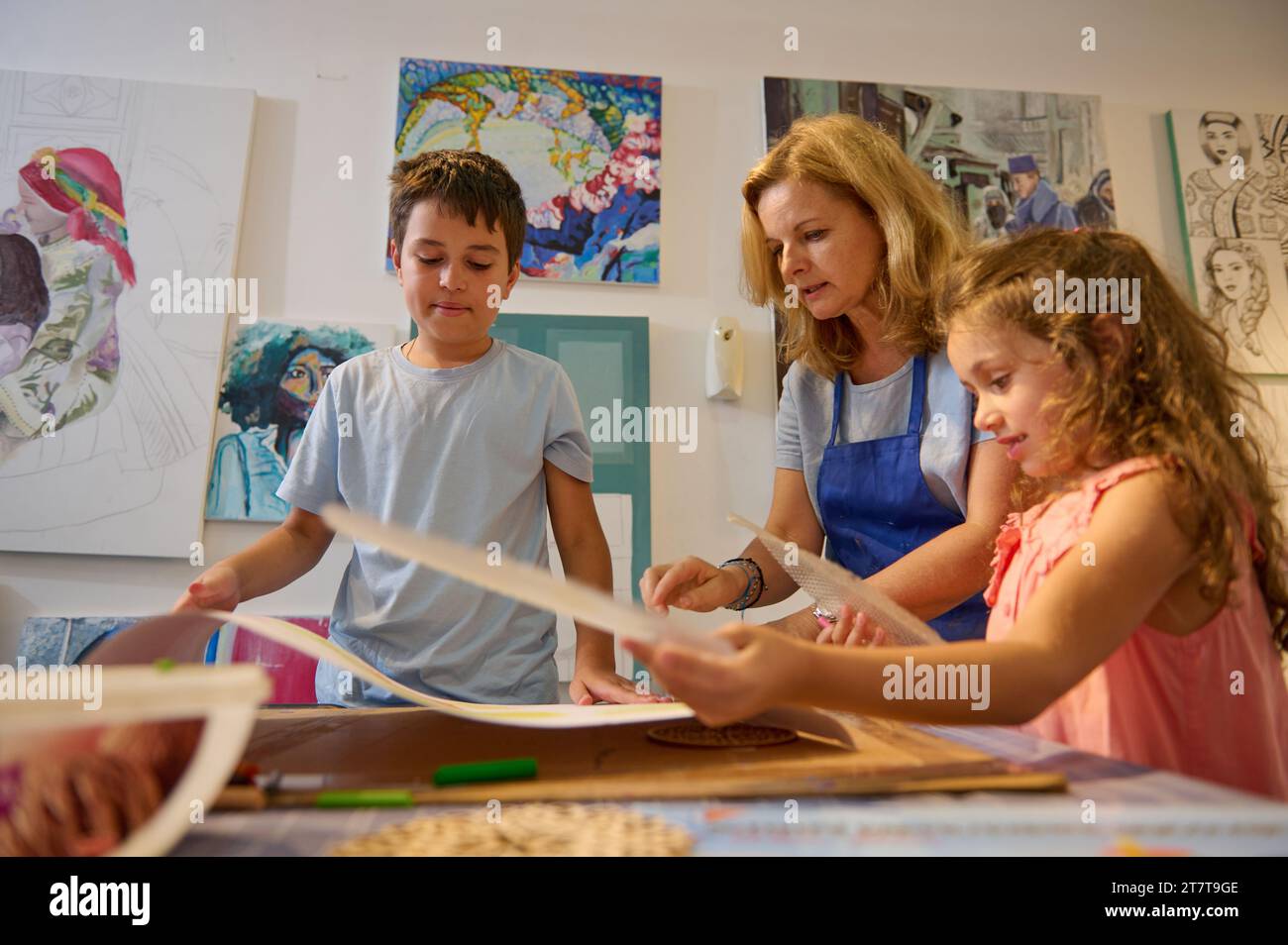 Creative artist drawing authentic inspiration hi-res stock photography ...