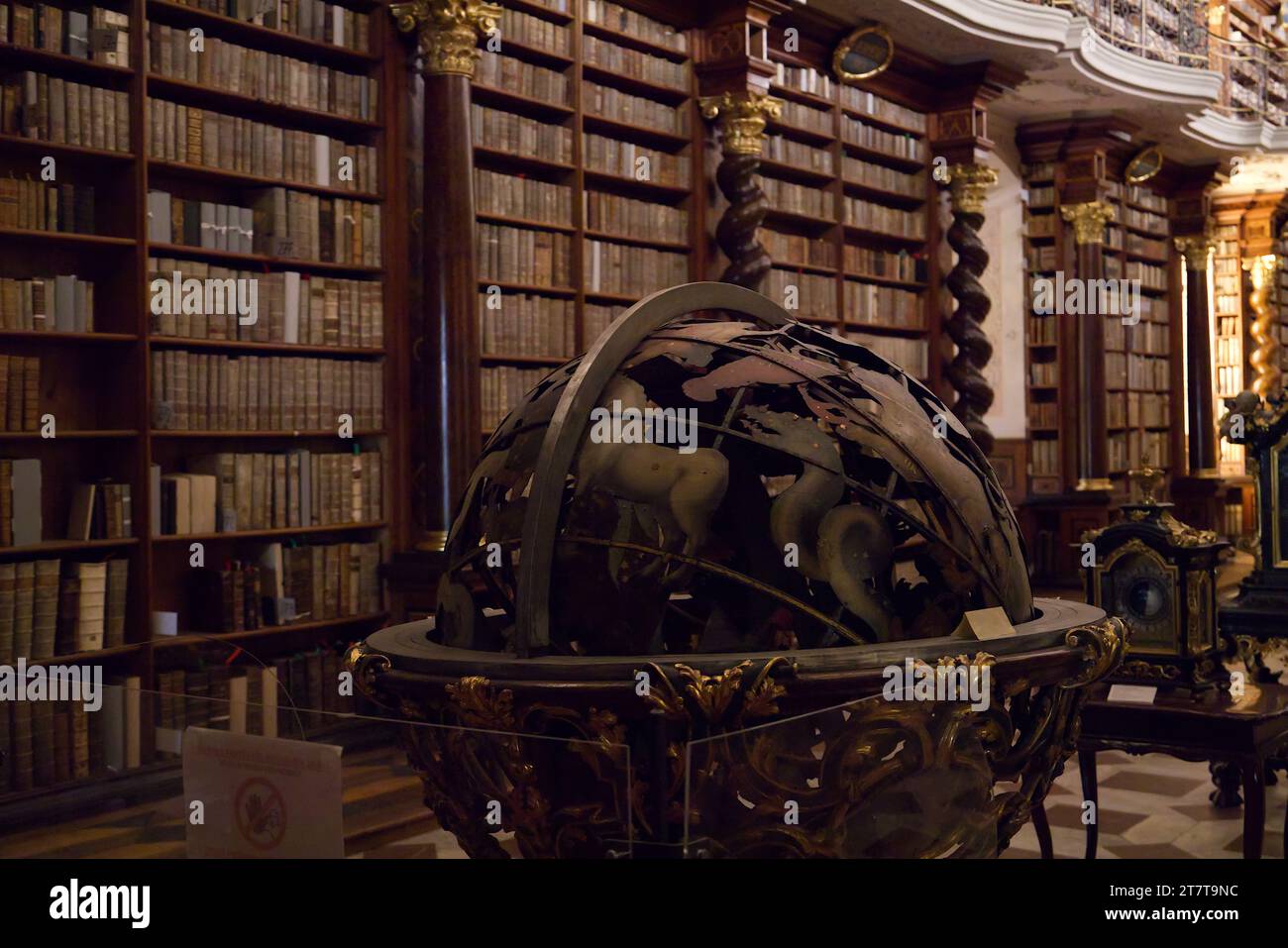 The baroque Klementinum library in Prague Stock Photo - Alamy