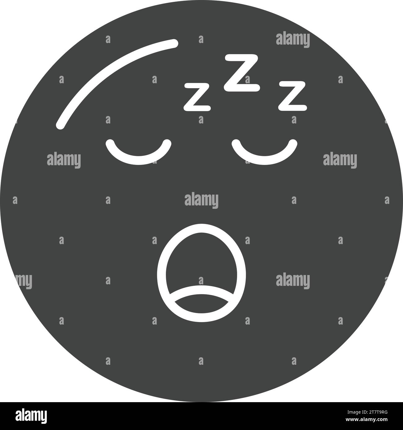 Sleeping Face icon vector image Stock Vector Image & Art - Alamy