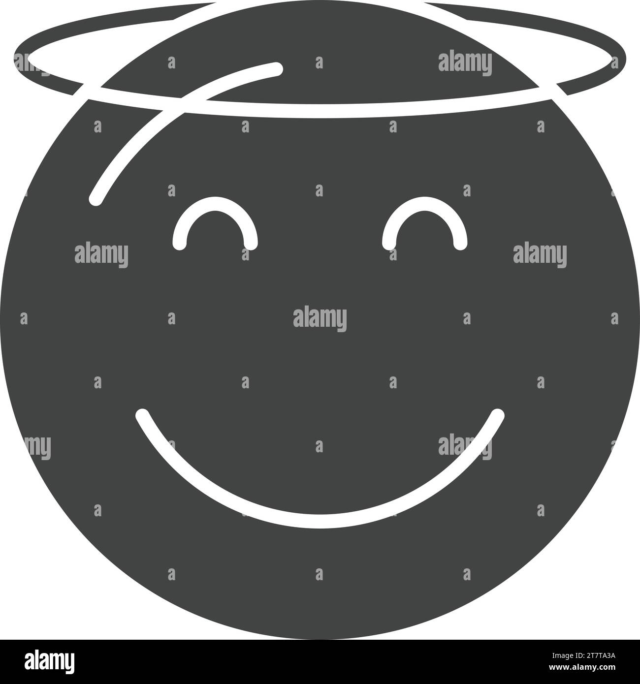 Smiling face with halo hi-res stock photography and images - Alamy